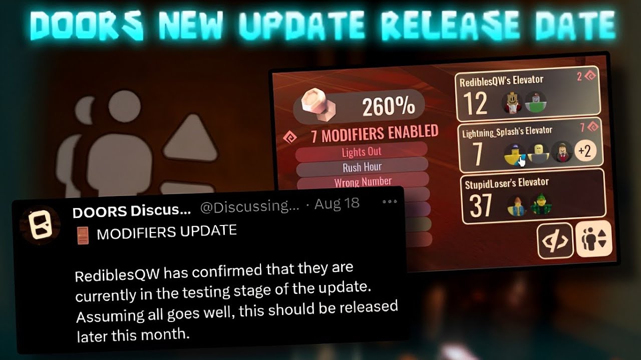 NEW DOORS UPDATE RELEASE DATE! [Roblox] - YouTube