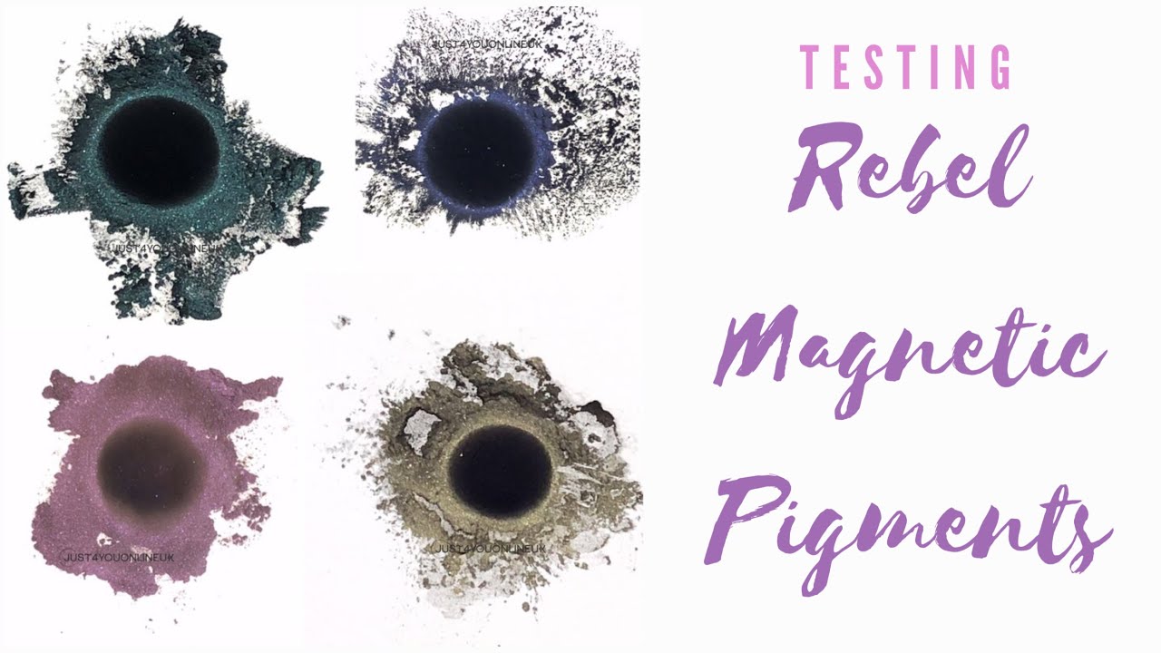 We test our NEW Rebel Pigments - Magnetic Pigment Powder for Coasters ...