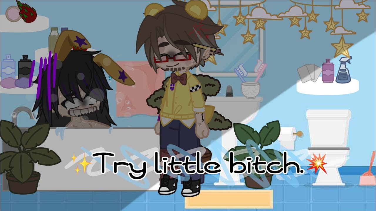 💥{Try little bit*h.} {🐰x🥐}🌀{#skit 7 #willry #fnaf #helliam }💗 - YouTube