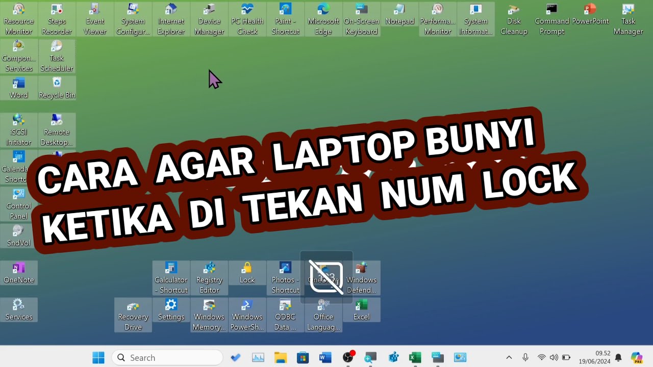 Cara Agar Laptop Berbunyi Ketika Ditekan Tombol Num Lock (Windows 11 ...