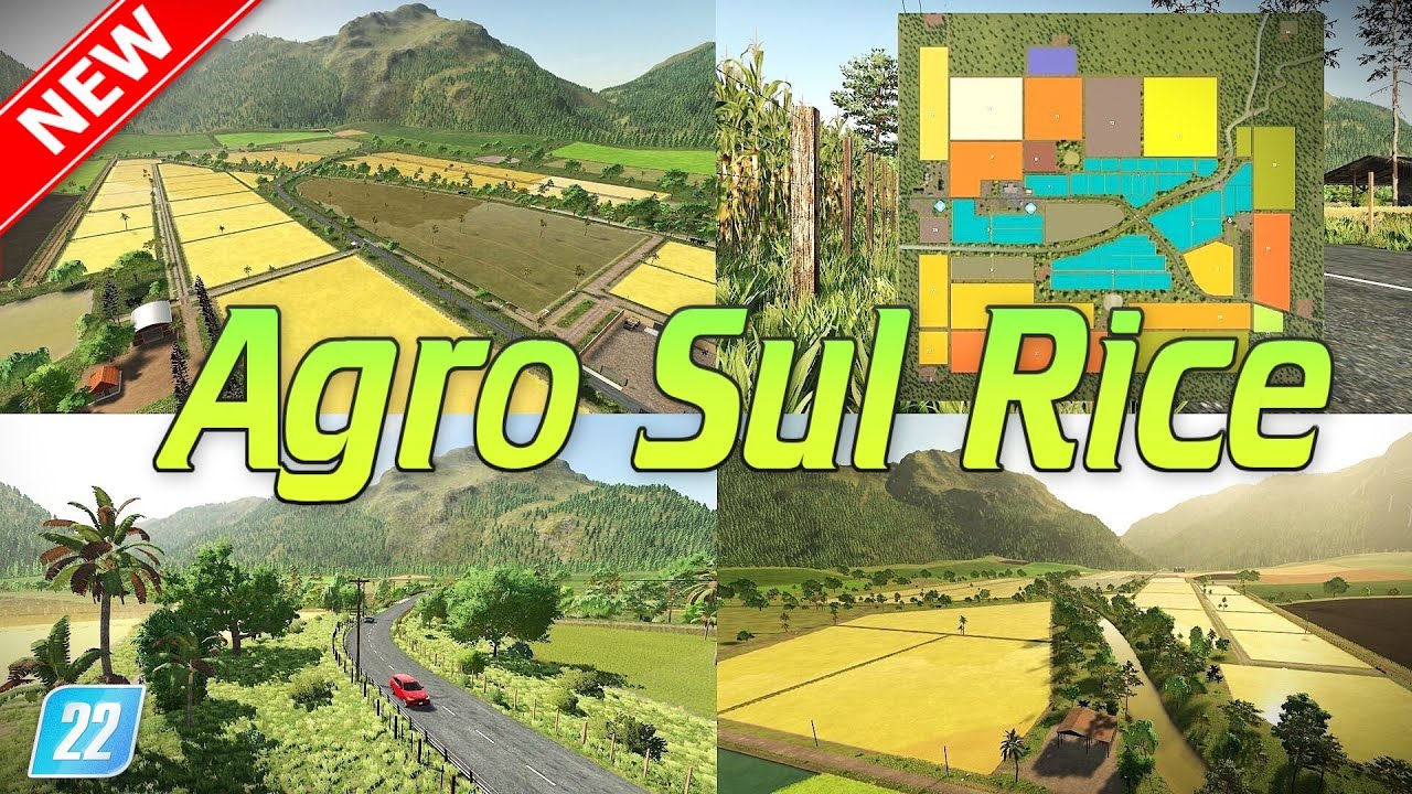 LS22🆕NEW MAP: Agro Sul Rice Für alle #FS22 - YouTube