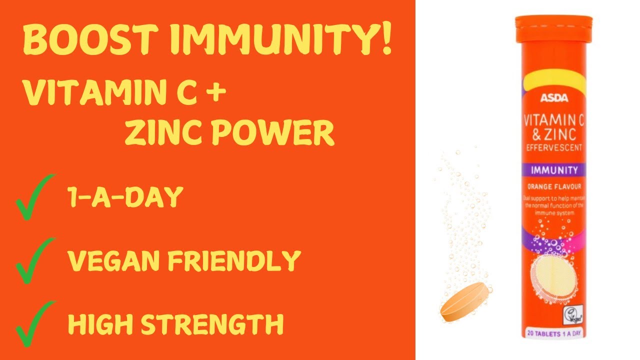 ASDA Immunity High Strength Vitamin C & Zinc Effervescent Orange ...