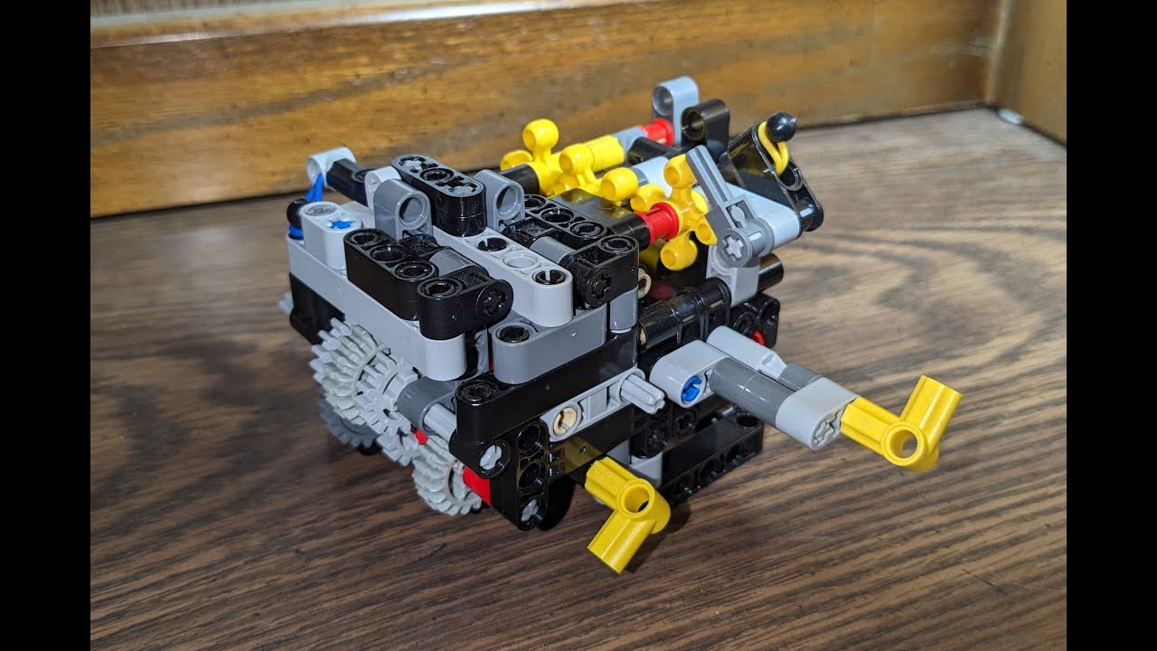 LEGO Compact 8 Speed Transmission Without Special Gears! - YouTube