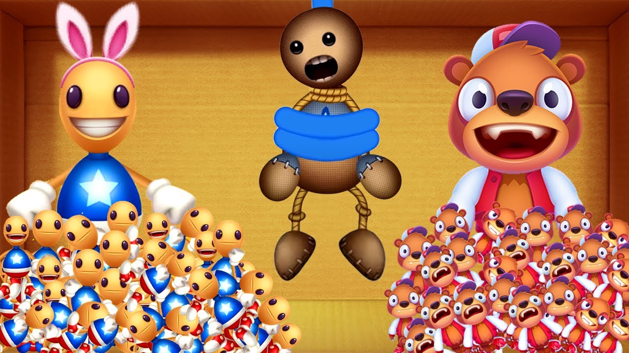 Kick the Buddy 2 vs Kick the Buddy Forever vs Despicable Bear Android Gameplay Walkthrough Part ...