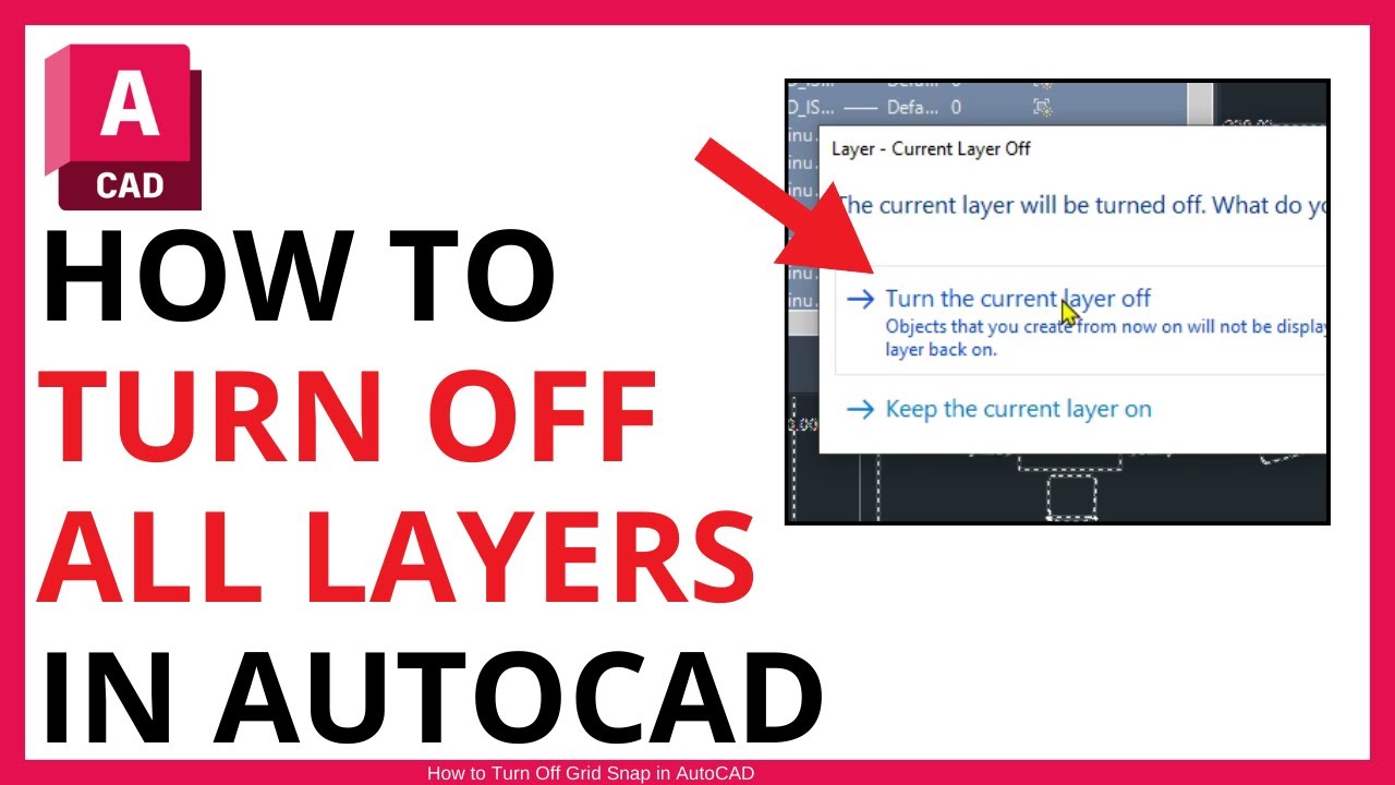 How To Turn Off All Layers In AutoCAD QUICK EASY YouTube How To Turn Off All Layers In AutoCAD QUICK EASY YouTube