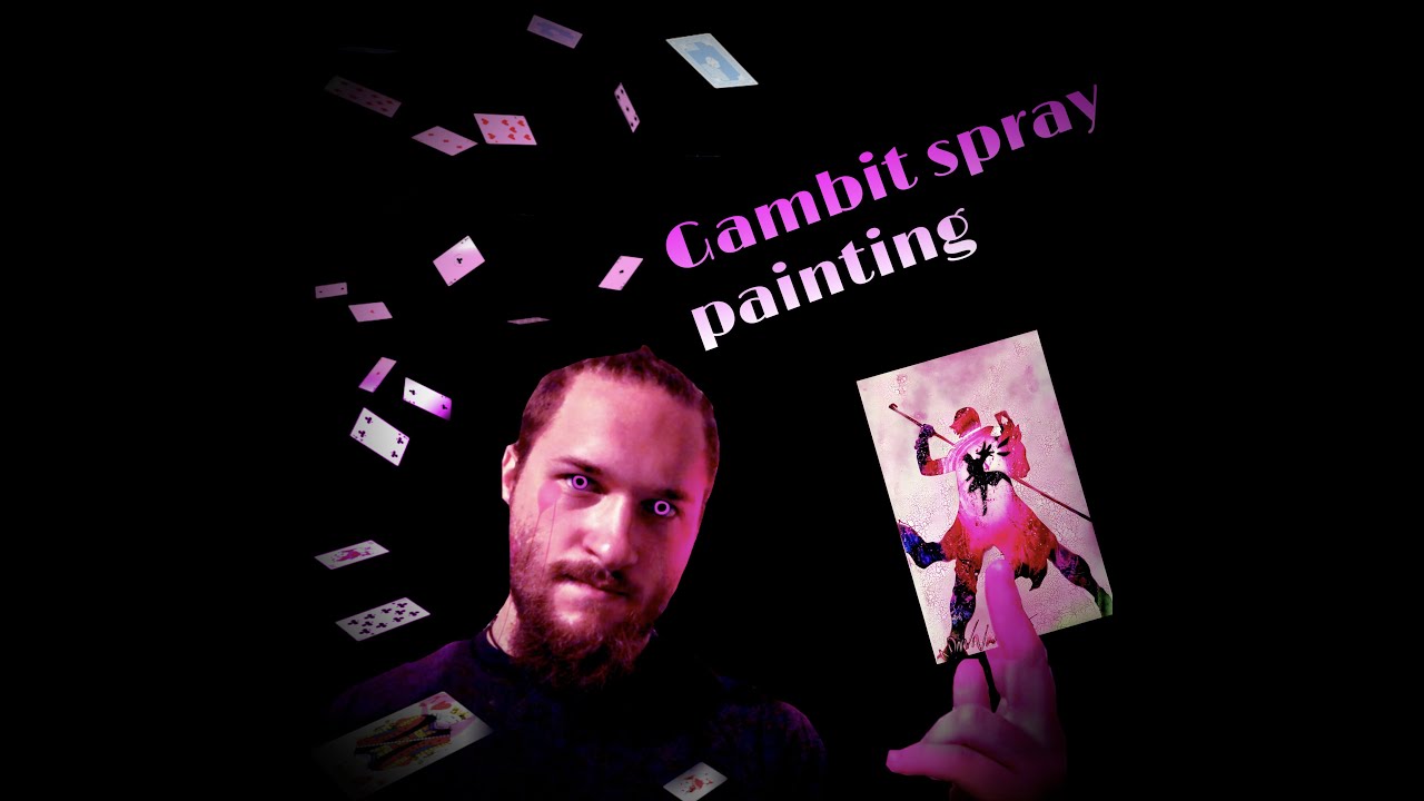HOW TO spray paint Gambit - YouTube