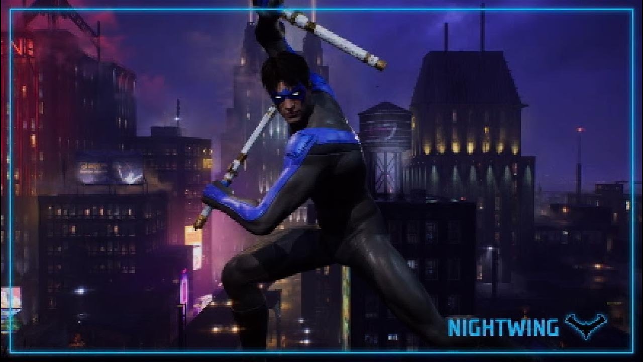 Gotham knights - Nightwing - acrobatic Combat - [PS5 1080p] - YouTube