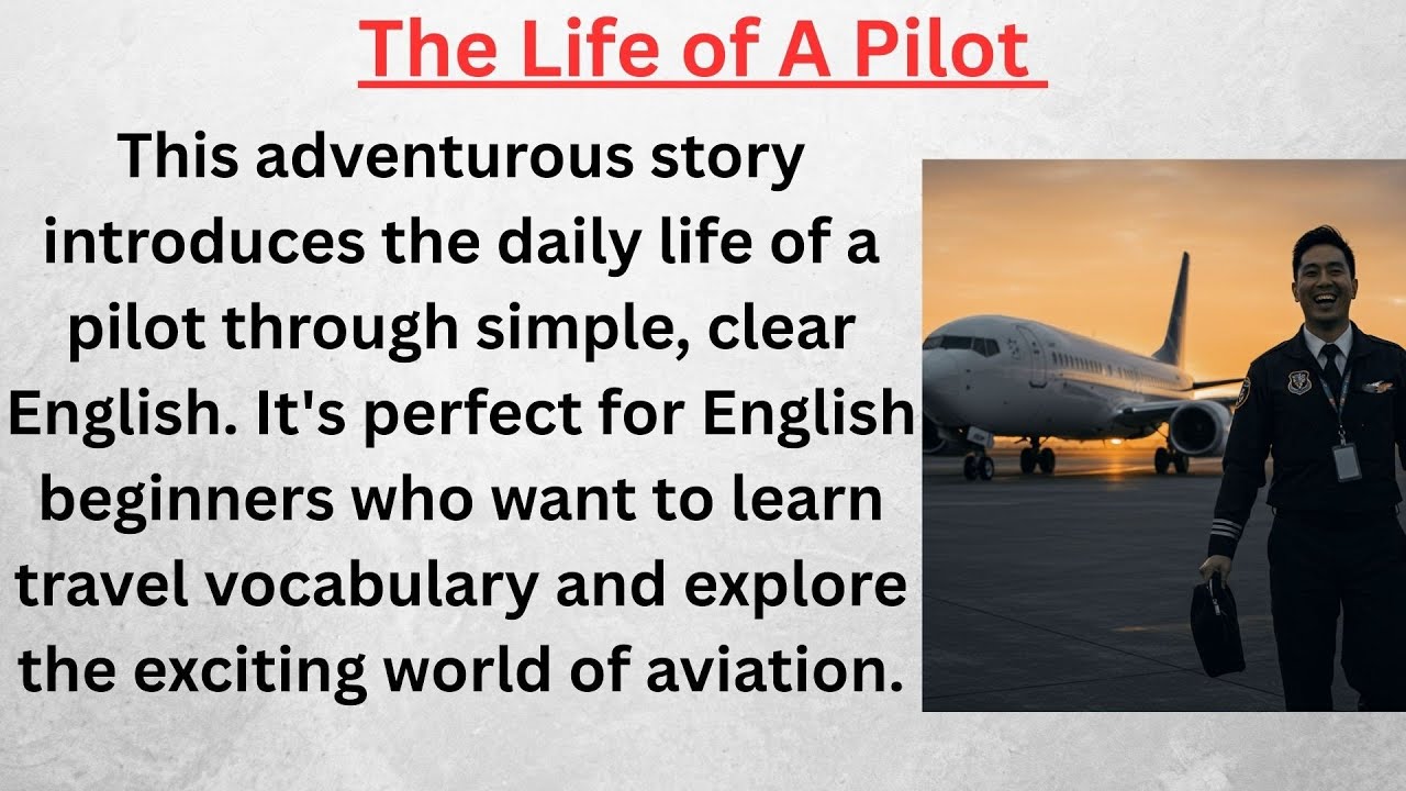 Life of a Pilot || Learn English Through Story || English Listening ...