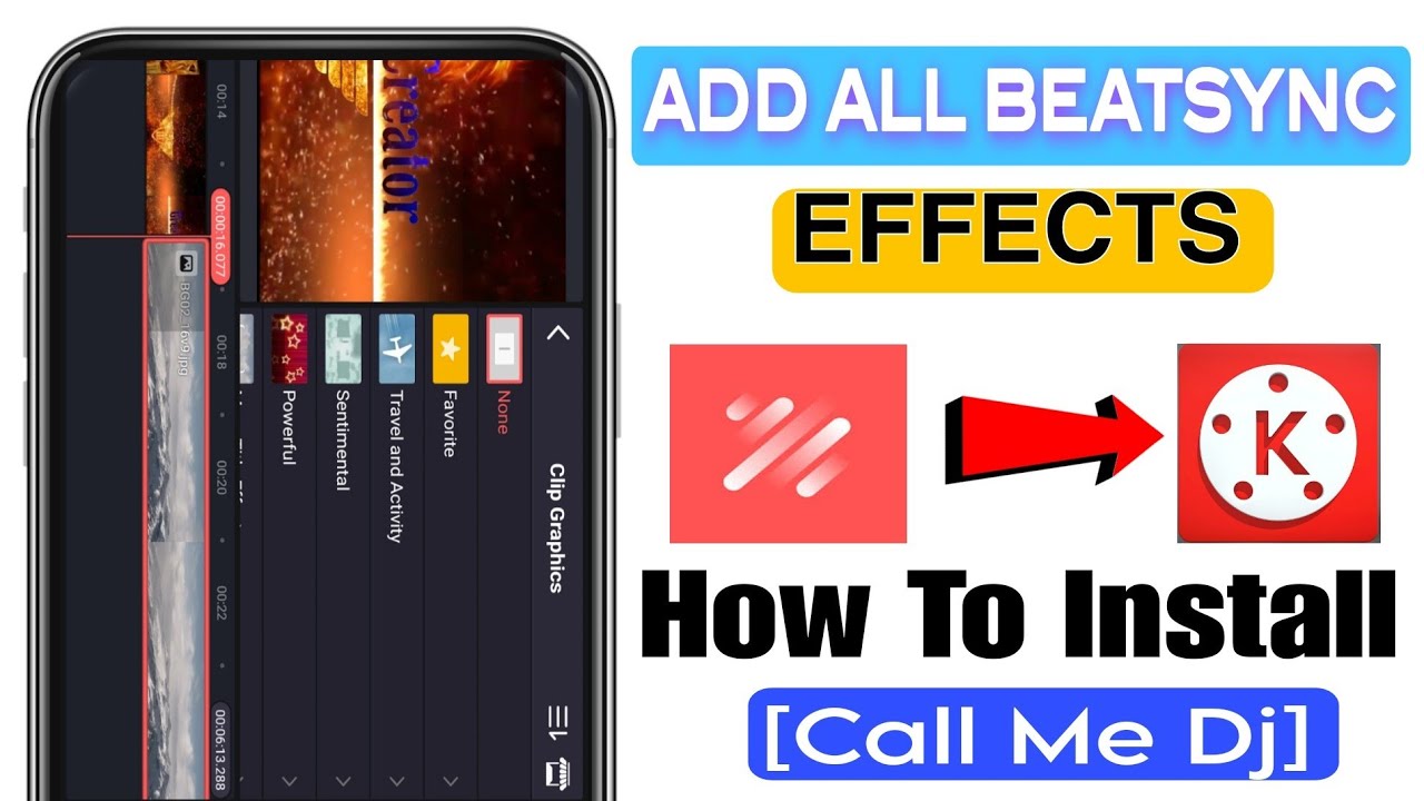 How To Add All BeatSync Effects In Kinemaster || How To Add New Extra BeatSync Effects in ...
