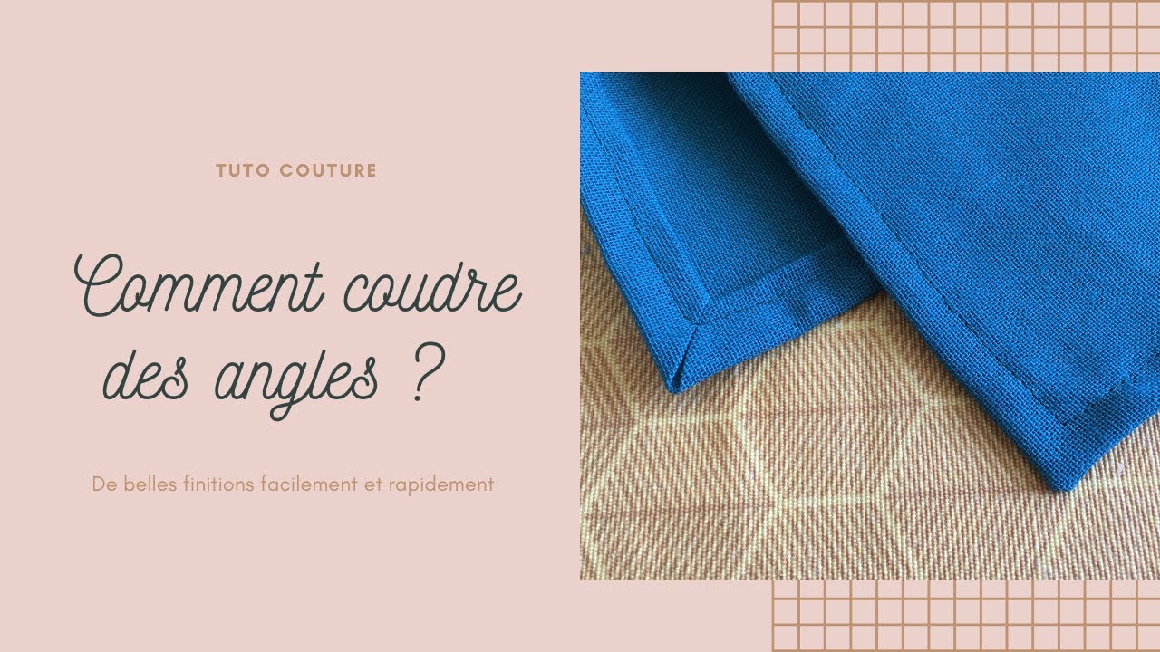Tuto couture : comment coudre des angles? Idéal pour langes bébé ...