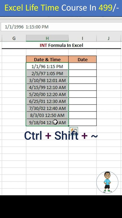 Separate Date & Time in Excel #excel #exceltips #exceltutorial #msexcel #developer # ...
