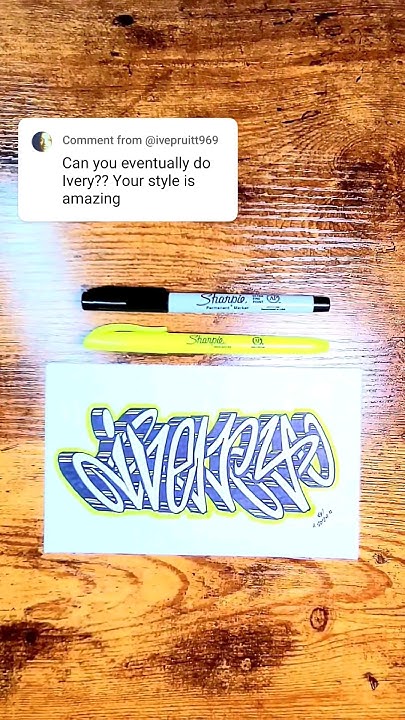 let me draw your name next. Graffiti Name request "ivery" - YouTube
