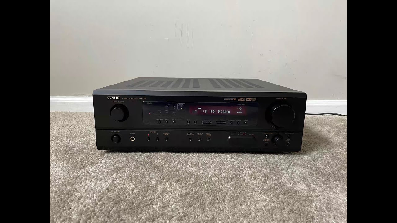 How to Factory Reset Denon AVR-1604 6.1 Home Theater Surround Receiver ...