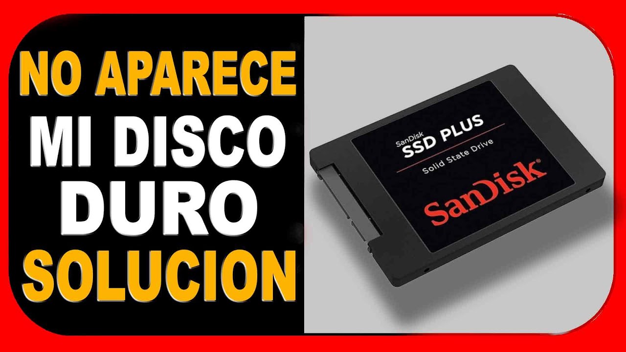 Mi disco duro no aparece No reconoce el disco duro - YouTube