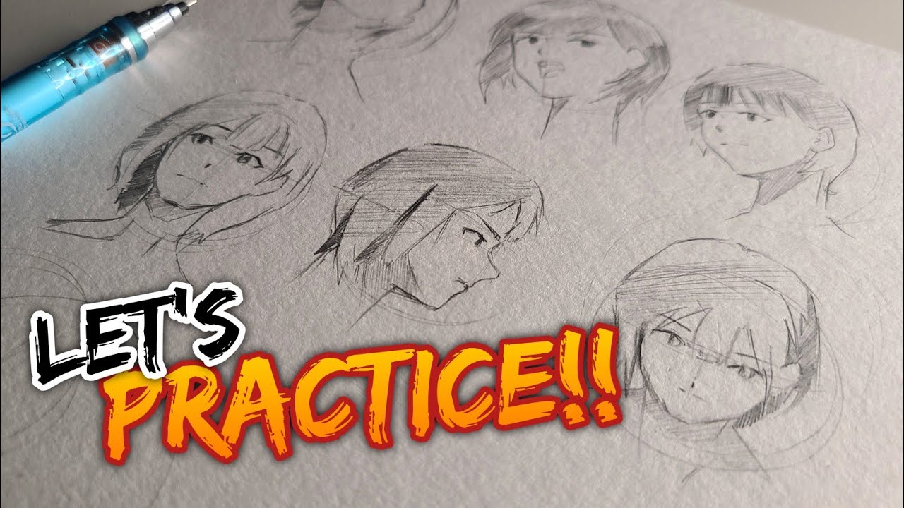 Anime face practice and WINNERS Anouncement! - YouTube