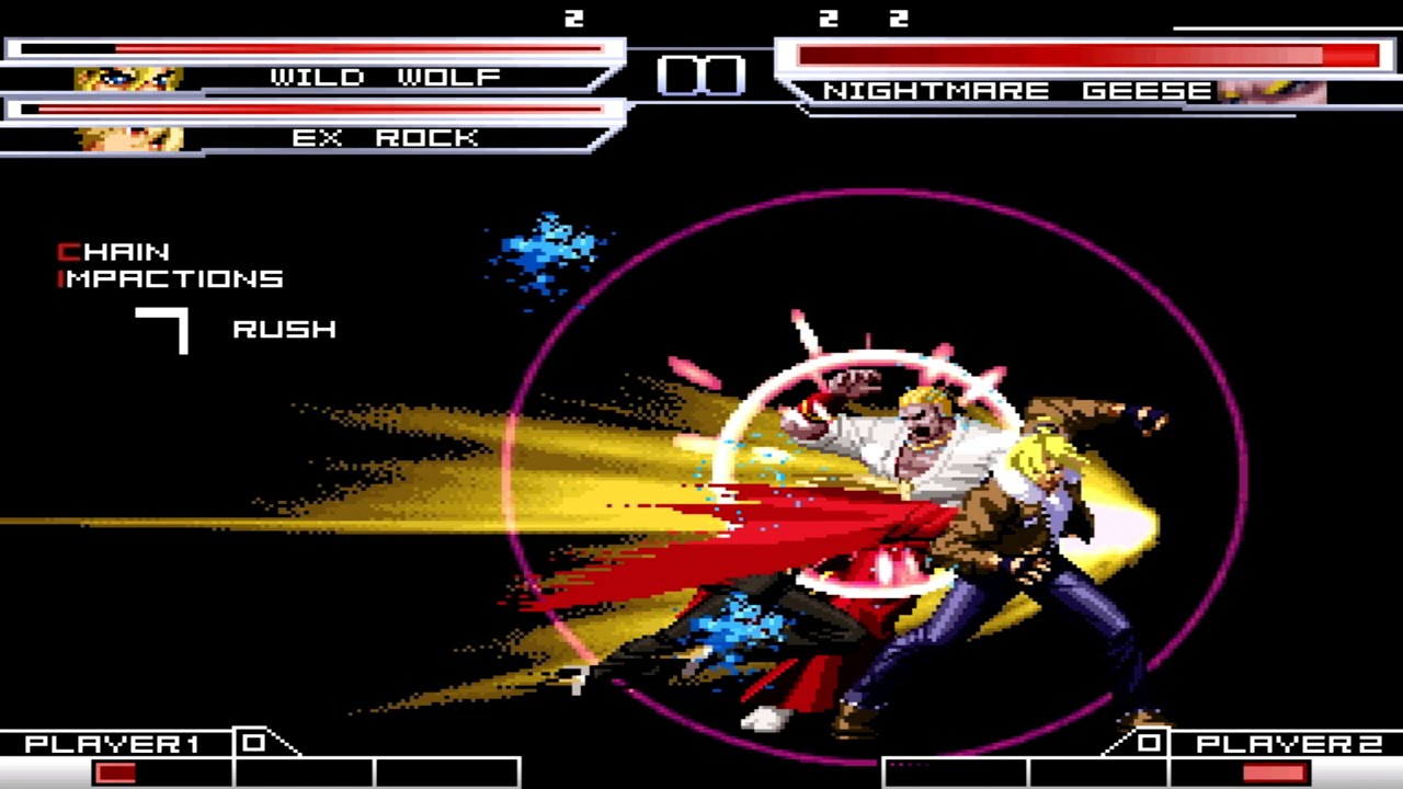 KOF Mugen || Wild Wolf & Ex Rock Vs Nightmare Geese || Two On One Fight ...