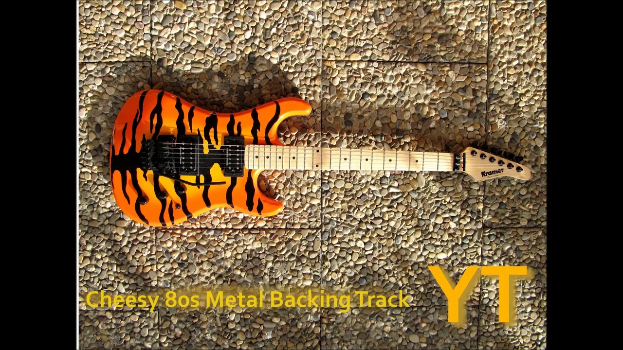 Cheesy 80s Metal Backing Track in C Minor - YouTube