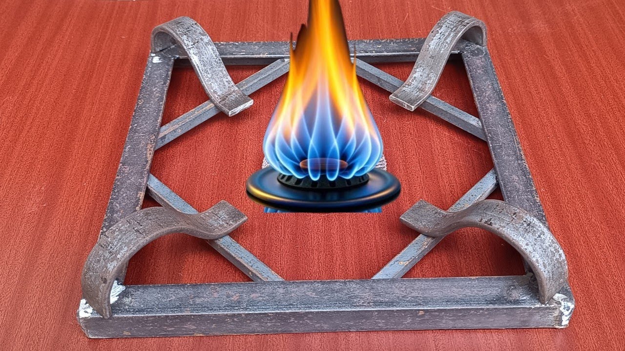 DIY Angle iron Fabrication To GAS STOVE 2025 / Unbelievable Projects ...