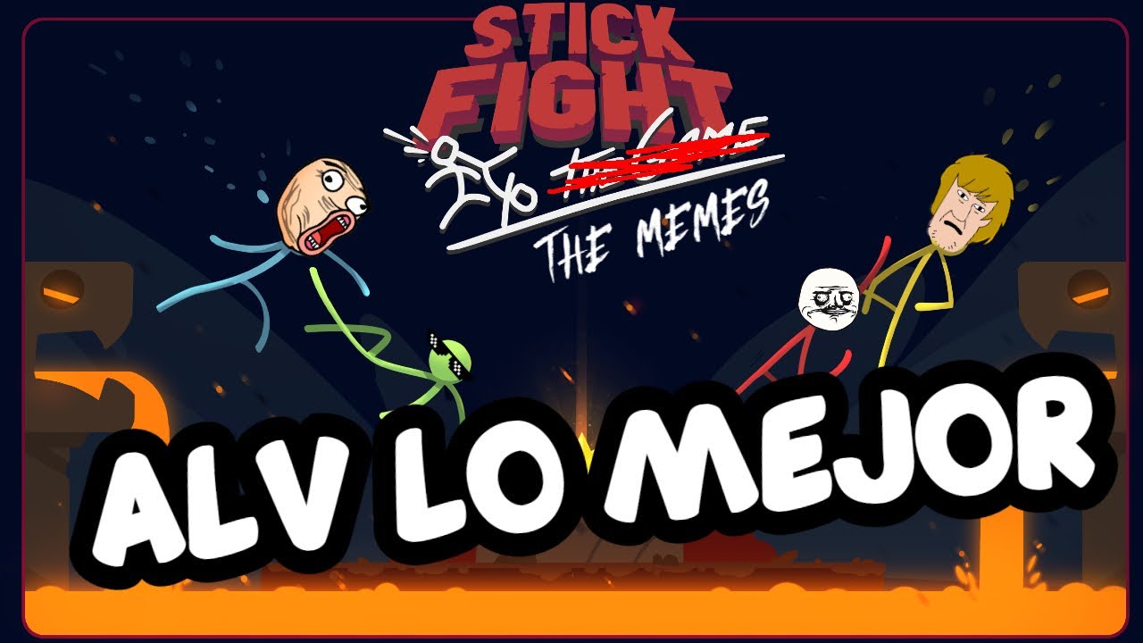 así es STICK FIGHT con MEMES - YouTube