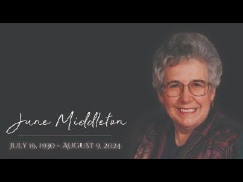 Celebration of Life for June Middleton - YouTube