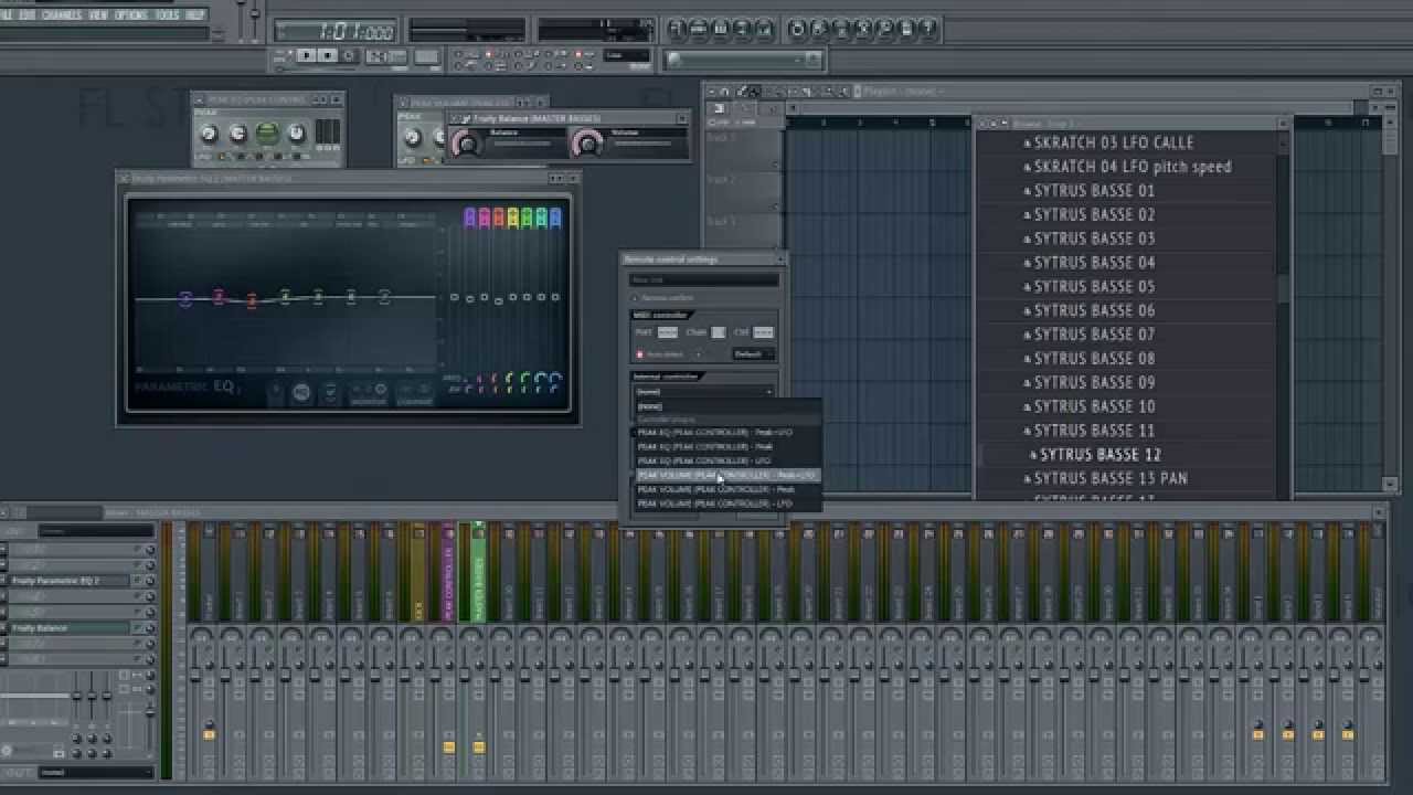 FL STUDIO make create sidechain peak eq fruity balance 720 hd - YouTube