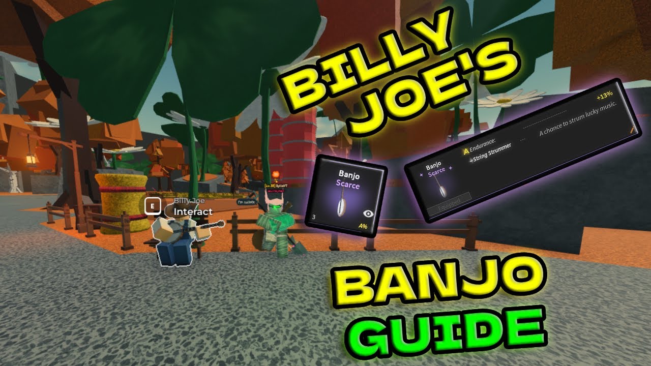 Roblox Dig Guide: How To Unlock Billy Joes Banjo/Luck Boost - YouTube