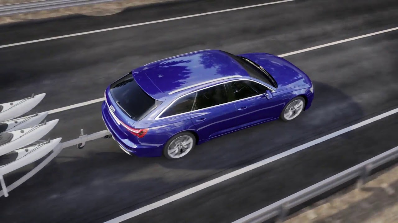 Audi A6 Avant Animation Anhängerassistent - YouTube