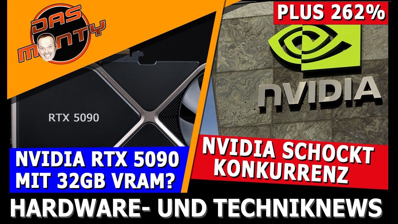 Nvidia schockt Konkurrenz mit 262% Plus | RTX 5090 mit 32GB VRAM | Microsoft kauft Steam? | News ...