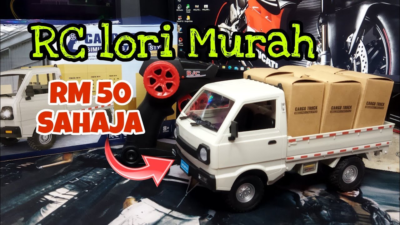 RC Cargo Truck Budget | Mainan Kanak-kanak murah | Remote Control | Unboxing Review - YouTube