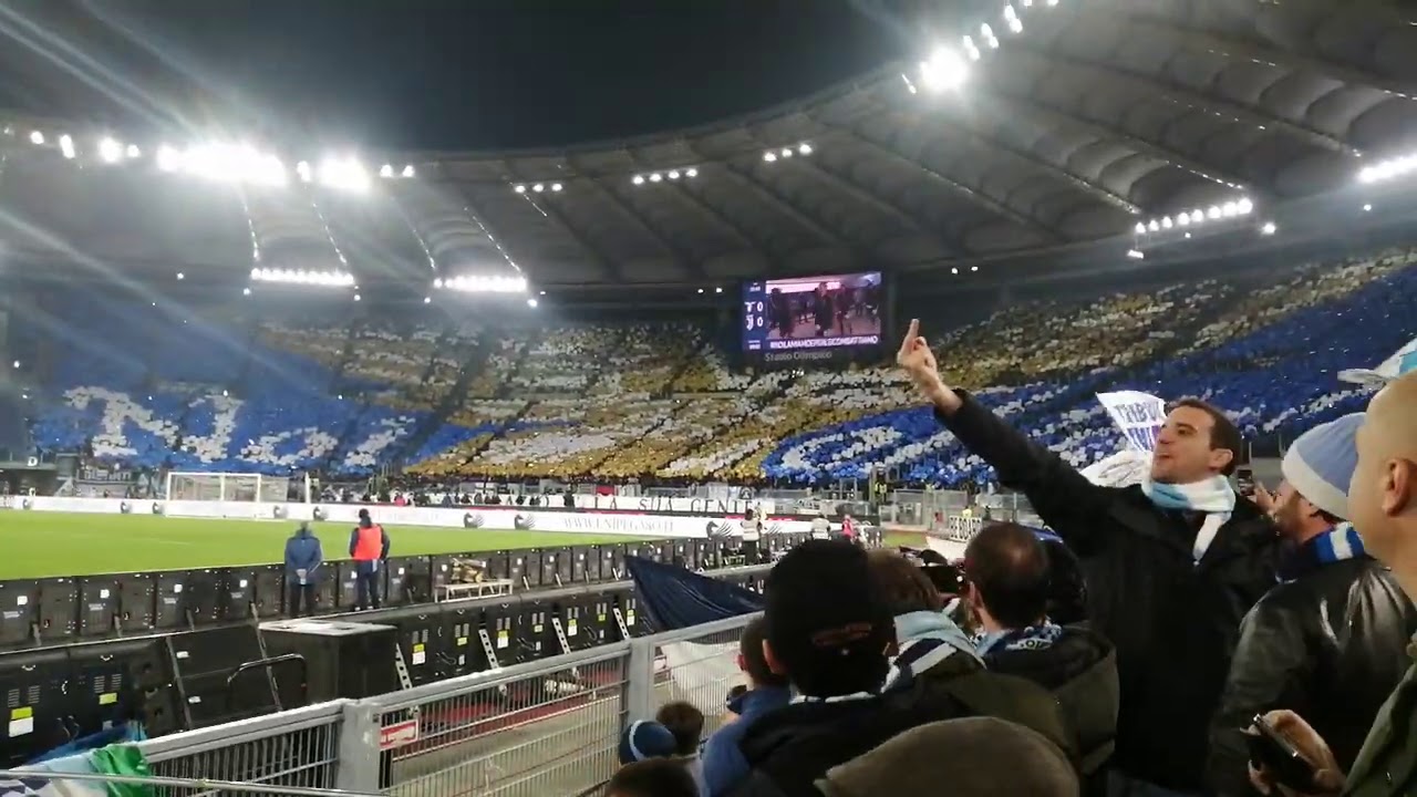 Curva Nord Coreografia LAZIO-JUVENTUS 7/12/2019 (Stadio olimpico) - YouTube