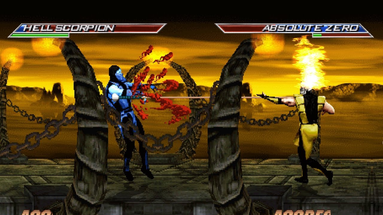 Absolute Zero Vs Hell Scorpion | Unseen Mortal Kombat | Gameplay - YouTube
