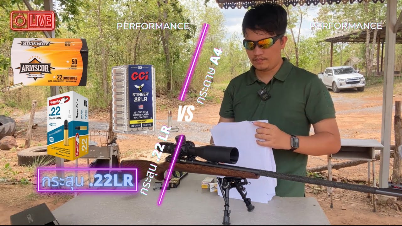 กระดาษสามารถหยุดกระสุน 22lr ได้หรือไม่ กระสุนลูกกรด Vs กระดาษ หนา