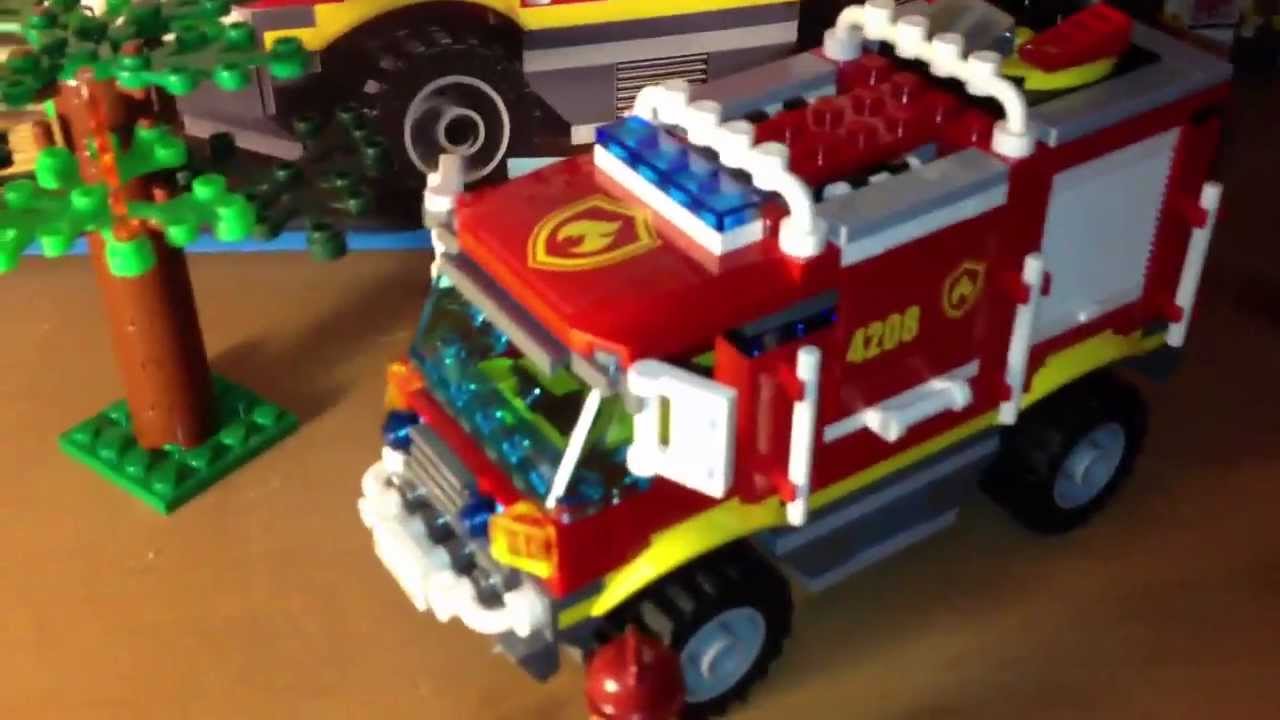 Lego City Set 4208 4x4 Fire Truck - YouTube