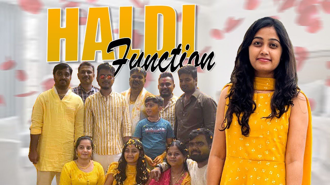 Haldi Function || Telugu Vlogs || Mounisha Tanadars - YouTube