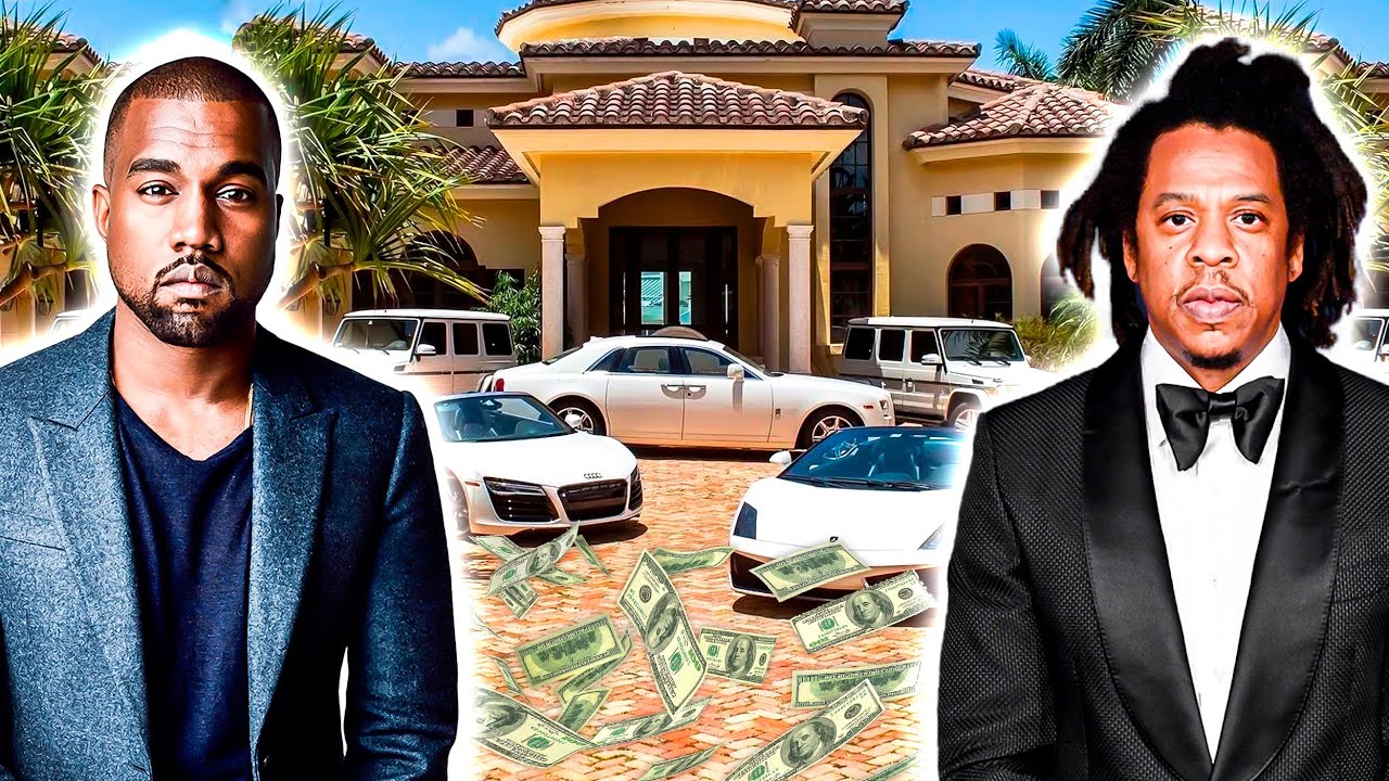 Quem é o rapper mais rico: Kanye West ou Jay-Z? (casas, carros ...