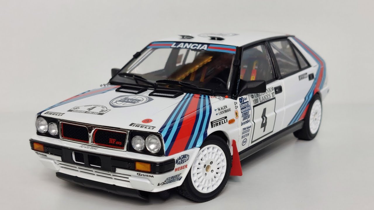 Lancia Delta HF 4WD Rally 1000 Lakes 1987 M.Alen/I.Kivimaki Kyosho 1:18 ...