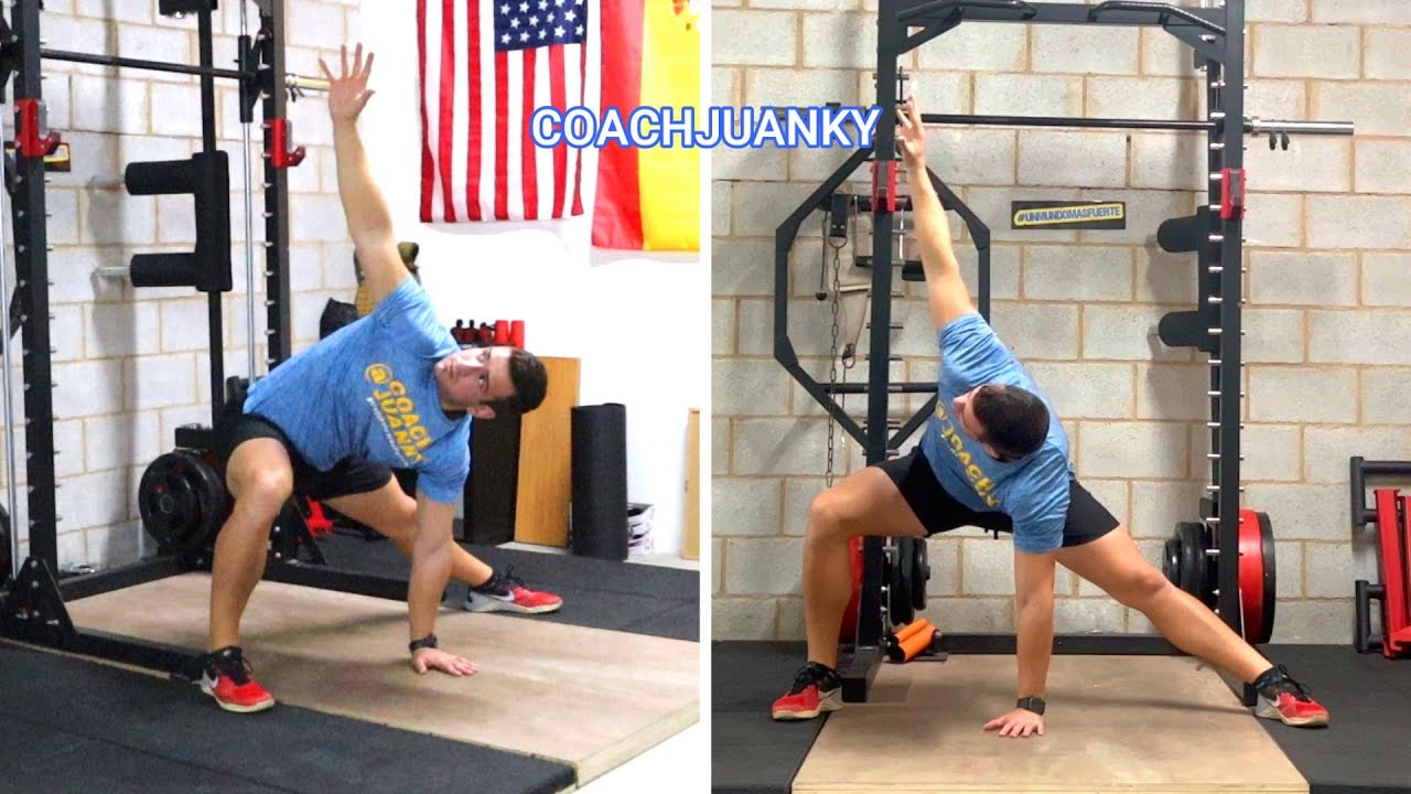 LATERAL SQUAT WITH T SPINE ROTATION / SENTADILLA LATERAL CON ROTACIÓN ...