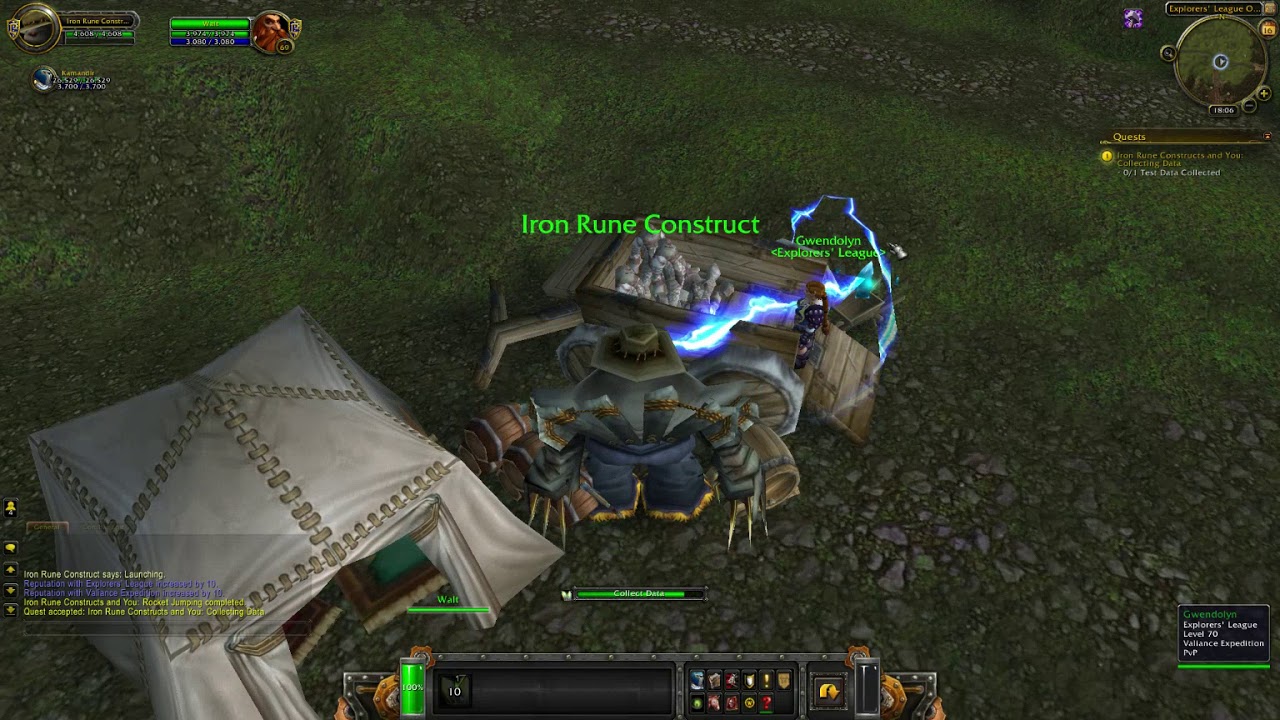 WoW quest #4266 Iron Rune Constructs and You: Collecting Data - YouTube