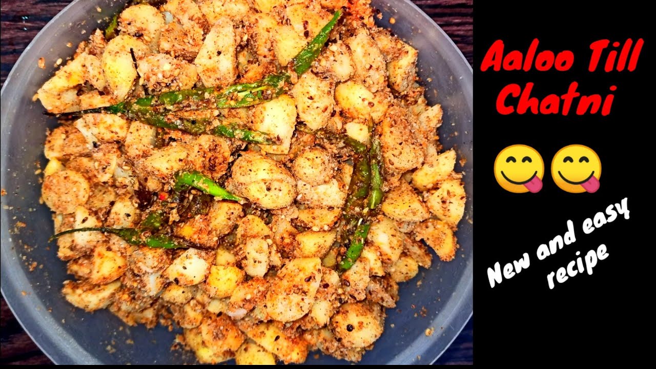 Aaloo till chatni.. New and tasty recipii - YouTube