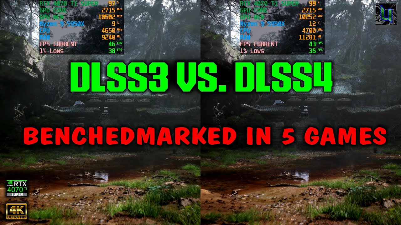 DLSS4 Vs. DLSS3 In Five Modern Games - YouTube