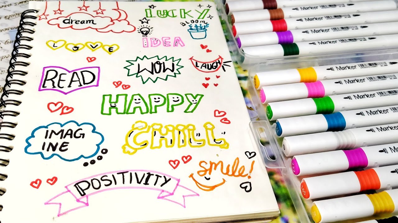 How To Turn Words Into Doodle|| Dood Art for beginners||Easy Drawing ...