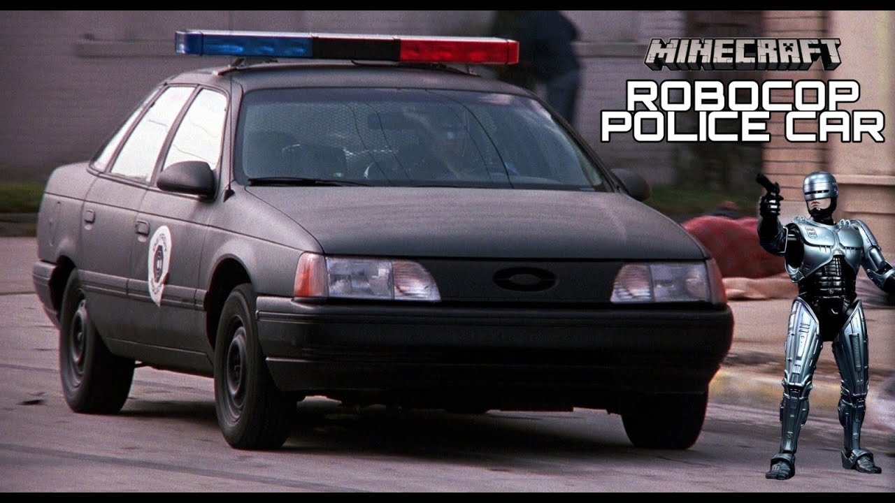 Minecraft | How to build a POLICE CAR (from ROBOCOP) | Timelapse - YouTube