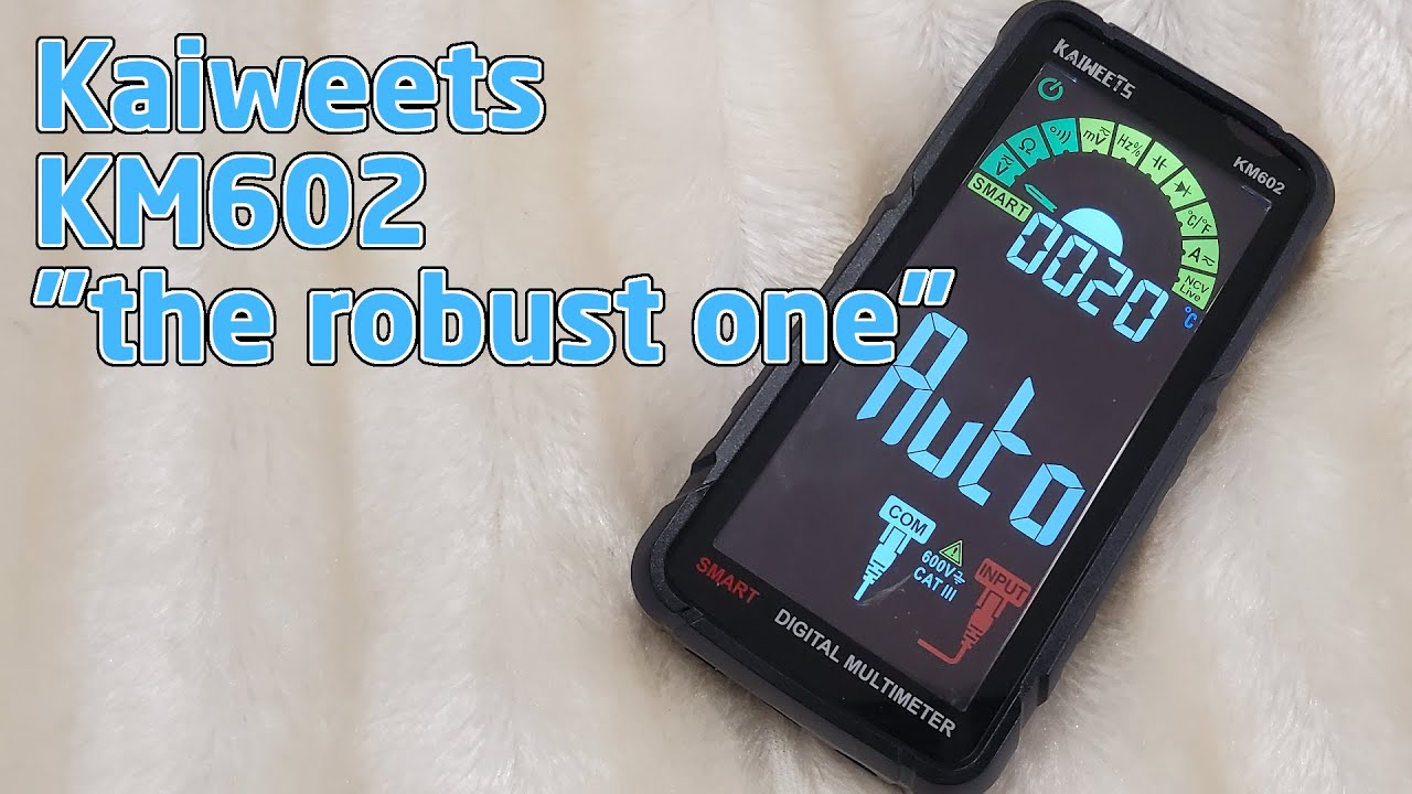 Kaiweets KM602 review - "rugged" color screen multimeter - YouTube