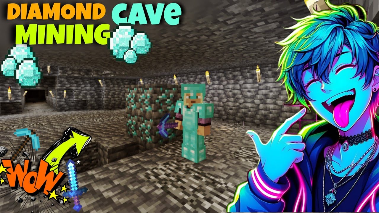 I BUILD UNLIMITED DIAMONDS MINING CAVE FOR ARMORS & WEAPONS | #06 # ...