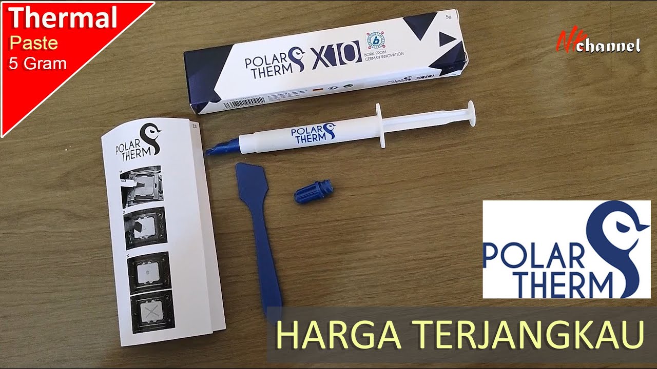 Thermal pasta murah dan Mahal Feat POLARTHERM X10 Thermal Paste - YouTube