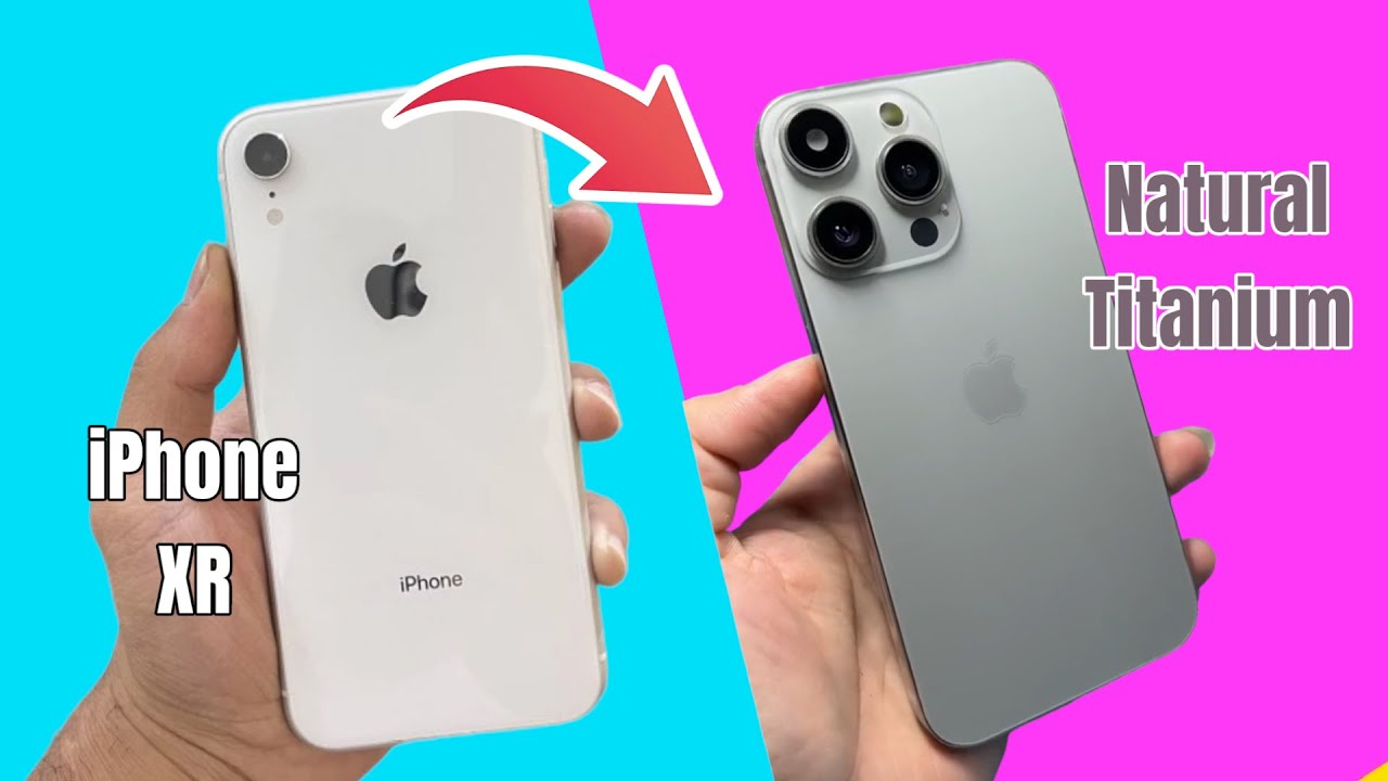 Convert iPhone (XR) to iPhone 15 Pro Natural Titanium 😱 - YouTube