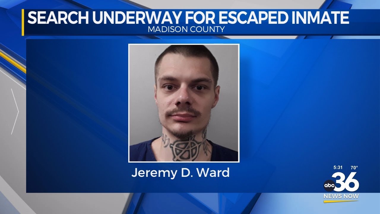 Search underway for escaped Madison County inmate - YouTube