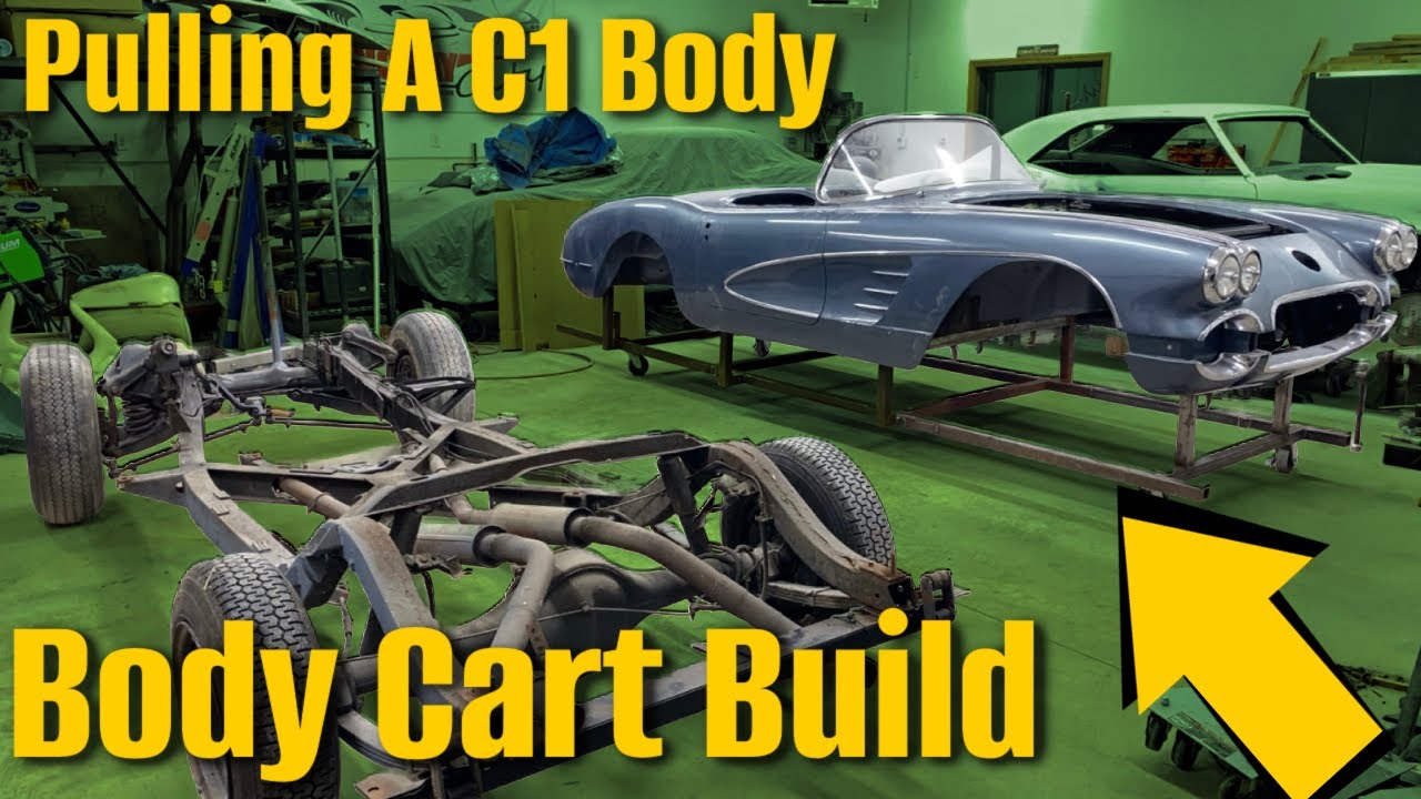 How To Design And Build A Vette Body Cart. Removing A C1 Corvette Body ...