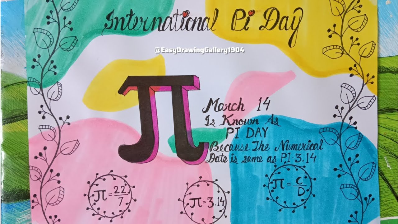 International PI (π) Day Drawing| International PI (π) Day Poster| PI ...