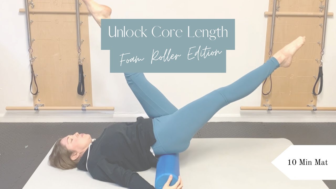 Foam Roller Pilates | Release Upper Back Tension and Open Hips in under ...